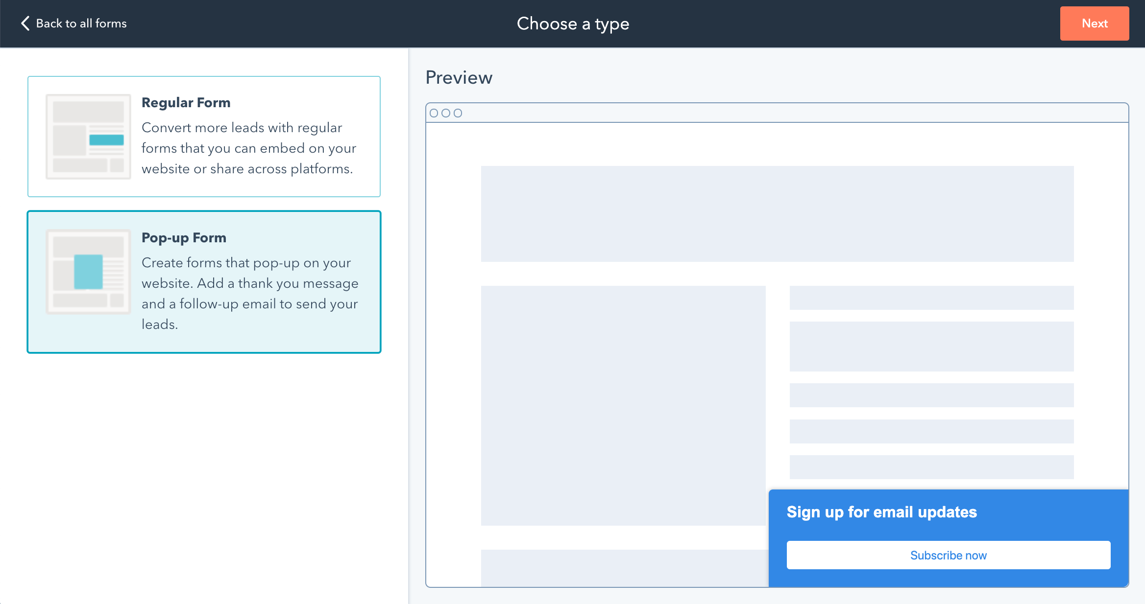 Pop Up Forms Hubspot 
